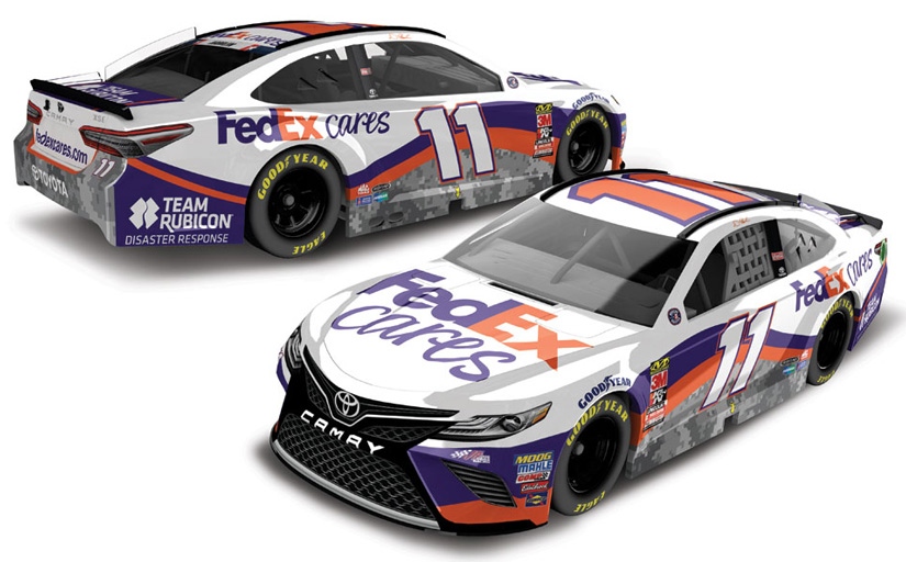 2018 Denny Hamlin #11 FedEx Cares 1/64 Diecast 2018 Denny Hamlin #11 FedEx Cares 1/64 Diecast