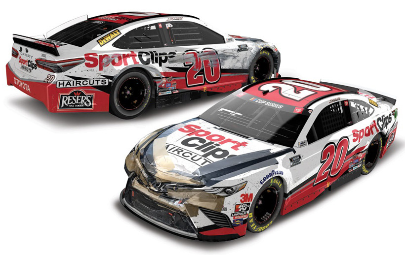 2020 Erik Jones #20 Sport Clips - Busch Clash Win / Raced NASCAR ELITE ...