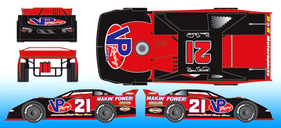 2010 Bill Elliott #21 VP Racing Fuels / Prelude - Dirt Late Model 1/64 ...