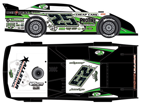 2012 Jason Feger #25 All Star Performance - Dirt Late Model 1/64 Diecast