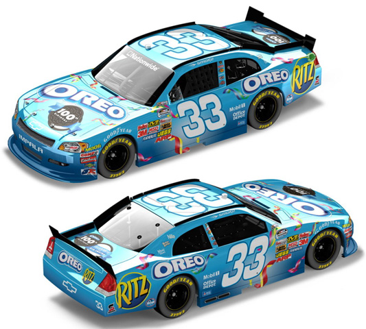 2012 Tony Stewart #33 Oreo 100th Anniversary / Color Chrome Diecast