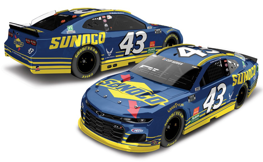 2020 Bubba Wallace #43 Sunoco iRacing NASCAR 1/24 Diecast