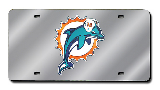 Miami Dolphins - NFL Laser Tag License Plate